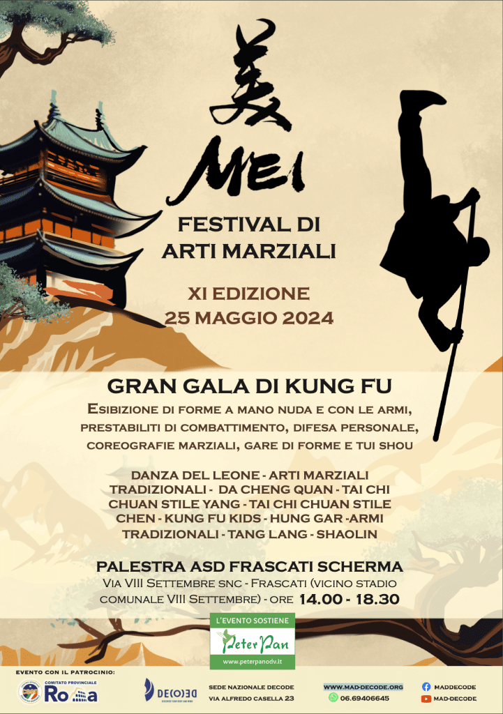 Il 25 maggio 2024: MEI Festival di Arti Marziali a sostegno di Peter Pan! - Peter Pan ODV Roma
